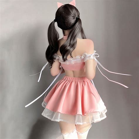 Amorino Pink Neko Lingerie Set
