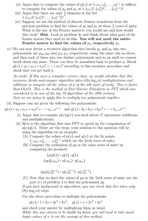 5 Fast Fourier Transform Fft This Problem