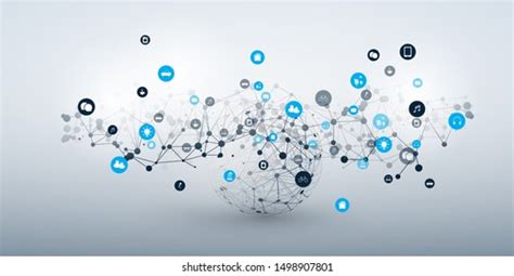 Internet Things Cloud Computing Design Concept Stock Vector Royalty