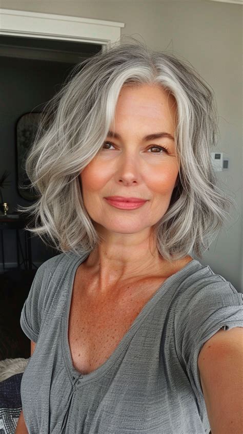 80 Cute Gray Bob Hairstyles You Need To Try Medium Hair Styles Grey