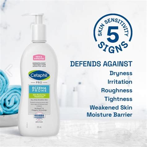 New From Cetaphil Pro Eczema Prone Skin Restoring Moisturiser 295ml
