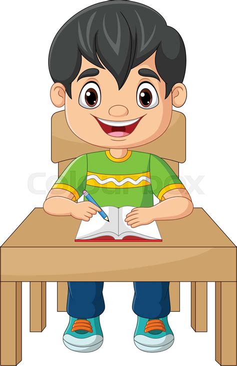 Study Table Cartoon Image At Douglas Wilder Blog