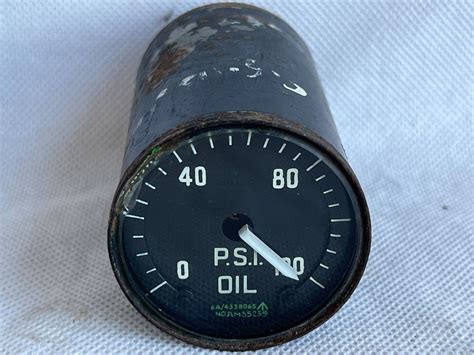 Wessex Helicopter 0 120 Psi Oil Pressure Indicator Gauge 1r8c