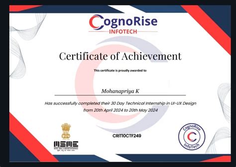 mohana priya on linkedin i m excited to announce that i have completed my ui ux design intern at…