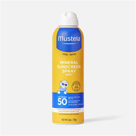 Mustela Mineral Sunscreen Spray Spf 50 6 Oz