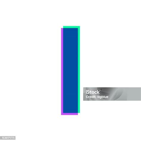 편지 L 흰색 배경에 두 가지 색상이 오버레이된 아이콘 알파벳 L에 대한 스톡 벡터 아트 및 기타 이미지 알파벳 L 3차원 형태 개념 Istock