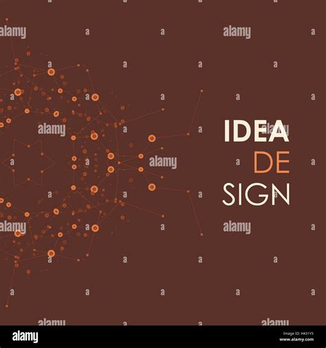 Abstract Bright Simple Technology Vector Background Connection Structure Stock Vector Image