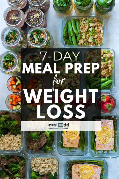 7 Day Meal Prep For Weight Loss • A Sweet Pea Chef