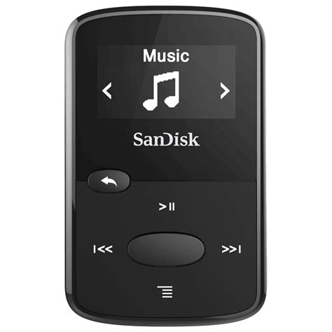 Sandisk 8gb Clip Jam Mp3 Player With Micro Sd Card Music Black
