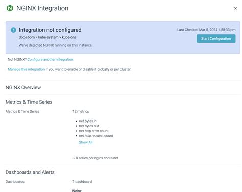 Configure Default Integrations Sysdig Docs