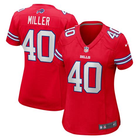 Buffalo Bills Nike Secondary Alternate Game Jersey Red Von Miller
