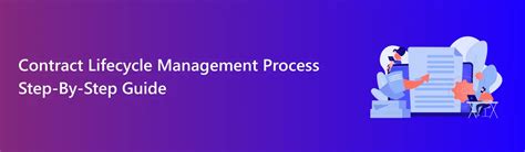 Contract Lifecycle Management Process Step By Step Guide