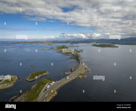 Aerial View Of The Famous Atlantic Road Atlanterhavsveien In Norway