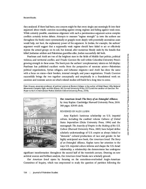 Pdf Review Of Amy Kaplans Our American Israel The Story Of An