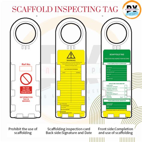 Scaffolding Security Accident Prevention Tags And Holder Safety