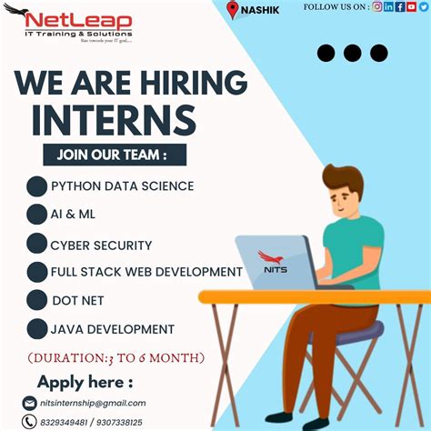 Netleap It Training And Solutions On Linkedin Internship Hiringnow