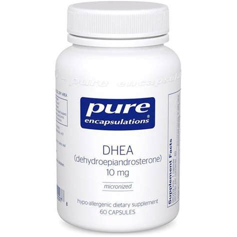 Pure Encapsulations Dhea Micronized 10 Mg 60 Capsules
