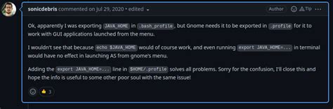 Environment Variable Issue When Launching Android Studio Using GUI