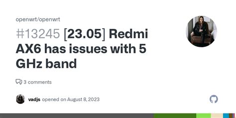 2305 Redmi Ax6 Has Issues With 5 Ghz Band · Issue 13245 · Openwrt