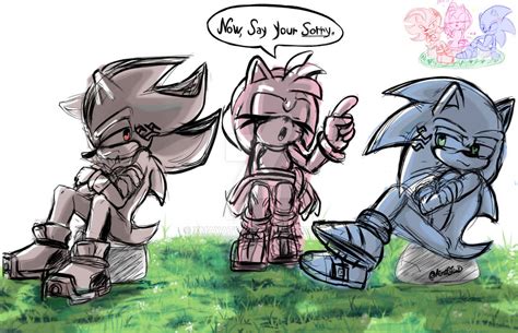 Sketch Three Hedgehog Make An Apology Wip Maybe By Xmayatcx On