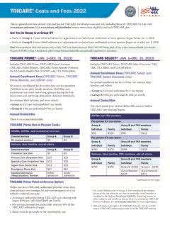 Tricare Costs And Fees 022 Tricare Costs And Fees 022pdf Pdf4pro