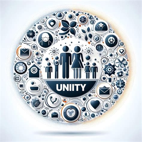 A Circle With The Word Peace On It With The Words Unity On It Premium Ai Generated Image