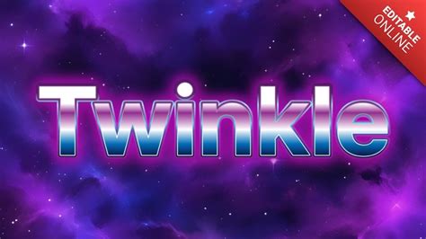 Twinkle Text Style Effects Generator