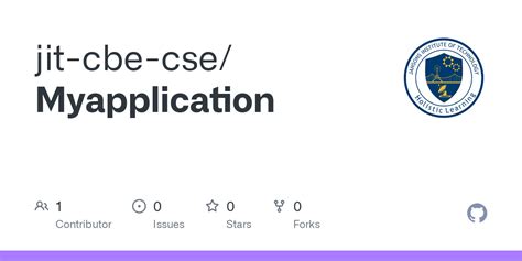 github jit cbe cse myapplication