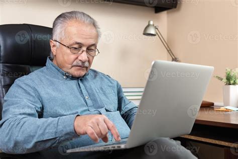 Old Man Computer Stock Photos Images And Backgrounds For Free Download