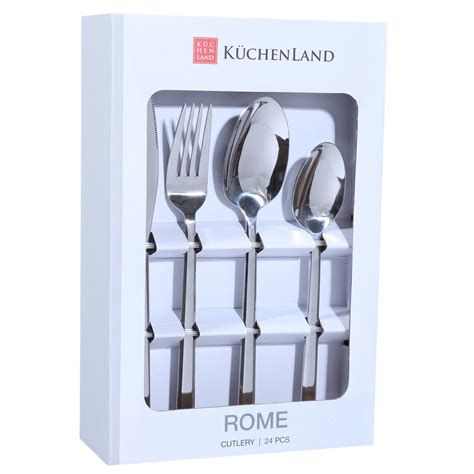 Столовые приборы, 6 перс, 24 пр, сталь, Rome — купить в интернет ...
