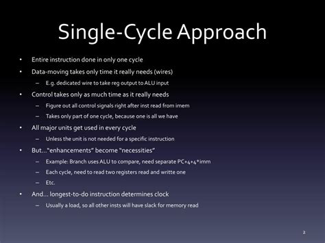 PPT Single Cycle Processor Design PowerPoint Presentation Free Download ID