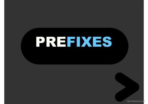 18 Prefixes Eg A Un Im Dis Mis En Etc English Es