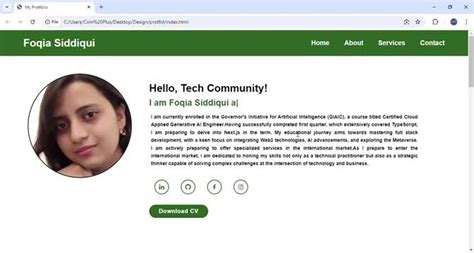 foqia siddiqui on linkedin tech protfolio fullstackdevelopment