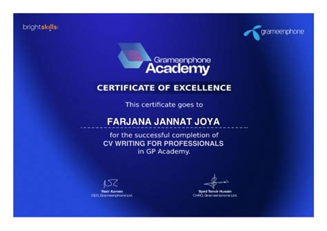 Farjana Jannat Joya On Linkedin I Have Successfully Completed Cv Writing For Professionalby