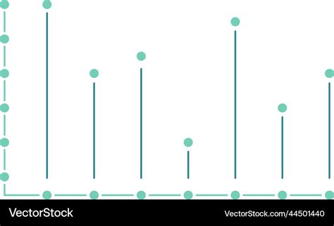 Graph Template Column Line Chart Data Statistic Vector Image