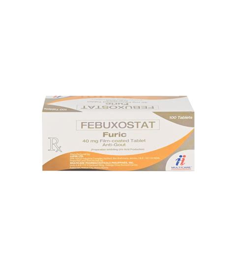 Rx Furic Febuxostat 40mg Fctablet
