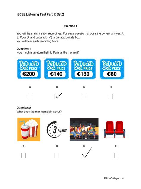 0bjr1a Igcse Listening Exercise 1 Set 1 Pdf
