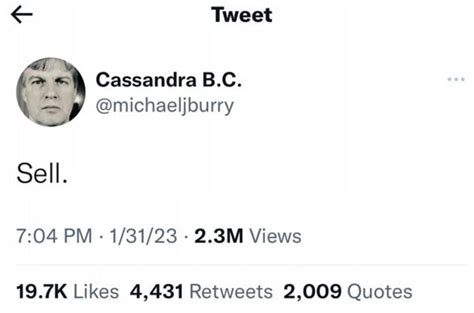 Big Short Investor Michael Burry Tweets A Single Word Warning