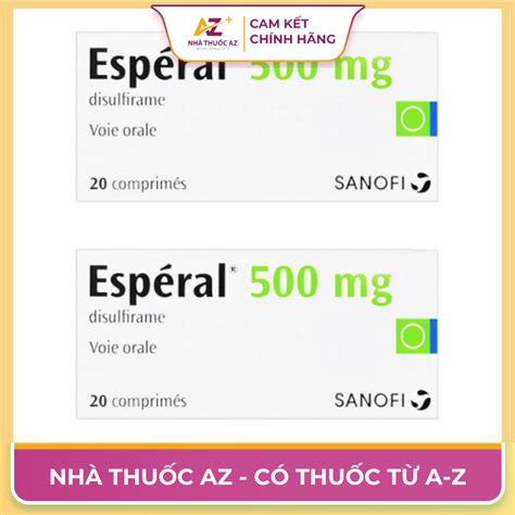 Thuốc Esperal 500 Mg Disulfirame Công Dụng Giá Bán Nhà Thuốc Az