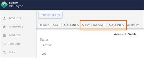 Submittal Status Mapping