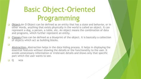 Introduction To Object Oriented Programmingpptx