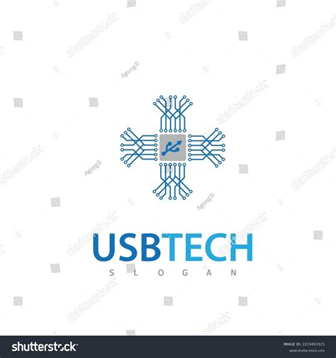 Usb Logo Technology Symbol Design Stock Vector Royalty Free Shutterstock