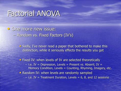 Ppt Factorial Anova Powerpoint Presentation Free Download Id348209