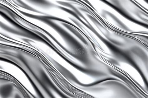 Silver Liquid Metal Background with Smooth Curves and Reflective Metallic Textures Stock ...