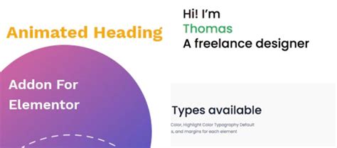Animated Heading Addon Widget For Elementor Cromur