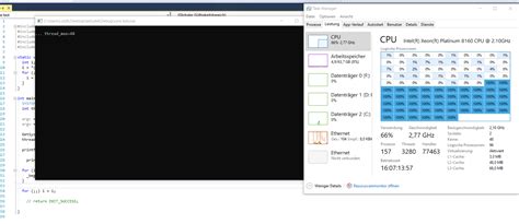 C Program Does Not Use All Cores Stack Overflow