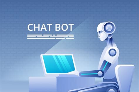 봇 채팅 프리미엄 벡터