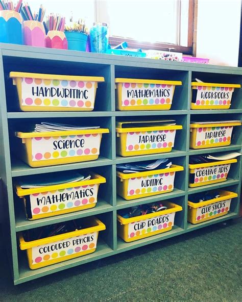 Classroom Organization Bins With Labels