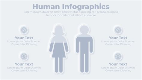 Premium Vector Neumorphic Male And Female Percentage Chart Infographic Presentation Template