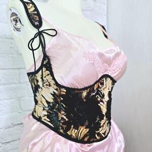 Open Bust Corset Bodice Shoulder Straps Lace Up Earth Tone Black Brown